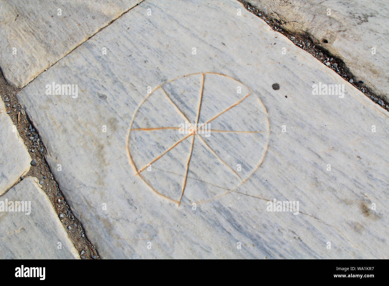 Christian Wheel Found in the Archaeological Ruins in Ephesus Turkey ...