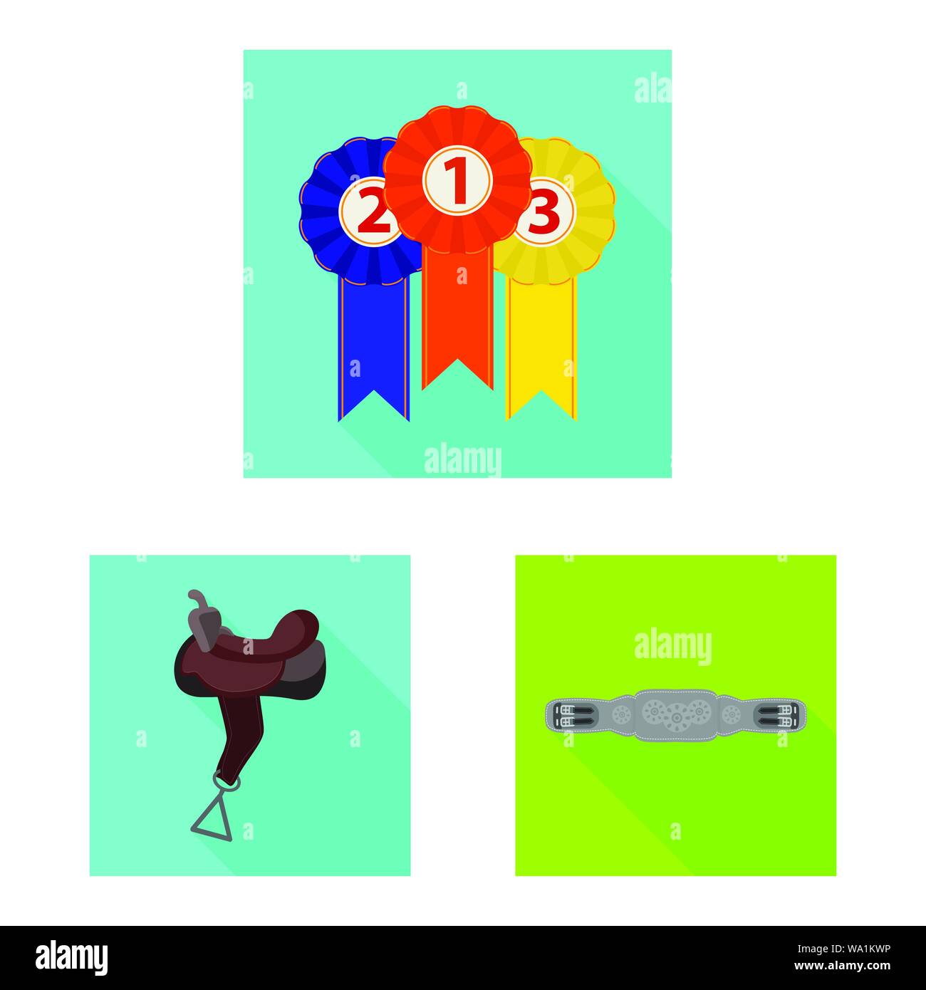 Vector illustration of track and racing symbol. Collection of track and ...