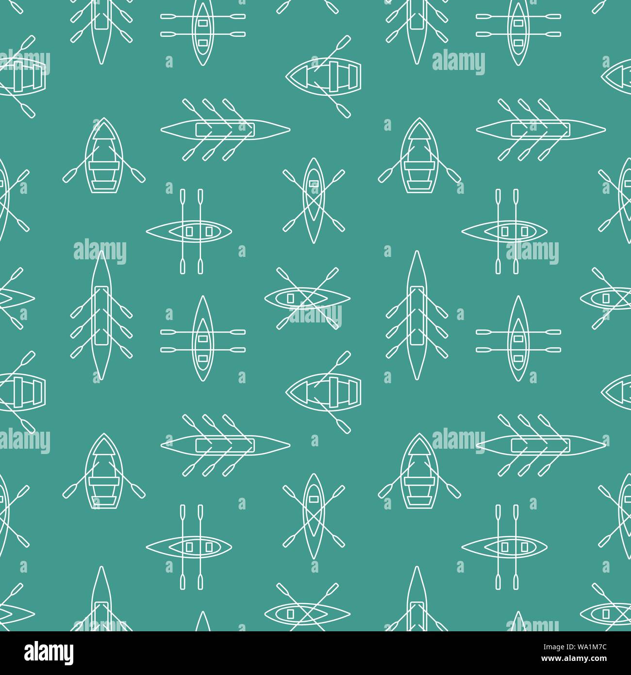 Boats silhouettes seamless pattern Stock Vector Image & Art - Alamy