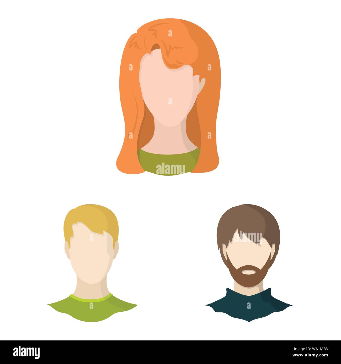 Vector design of avatar and dummy logo. Collection of avatar and figure ...