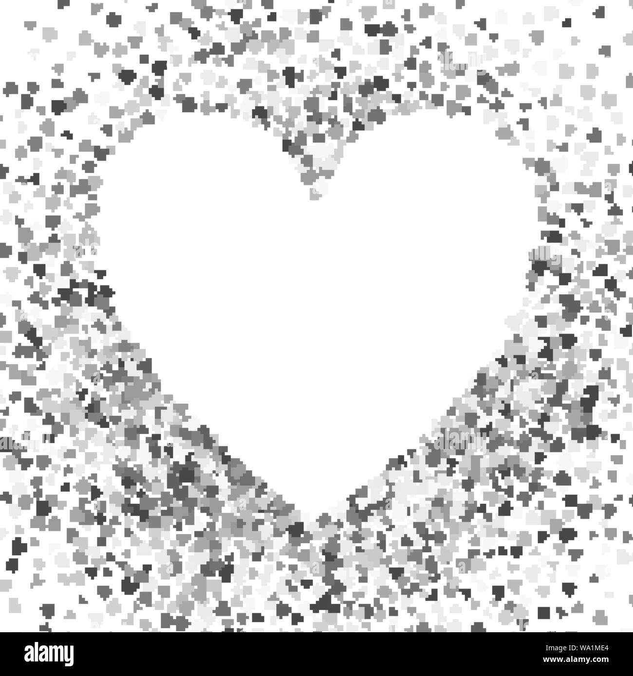 Frame or border of random scatter hearts Stock Vector Image & Art - Alamy