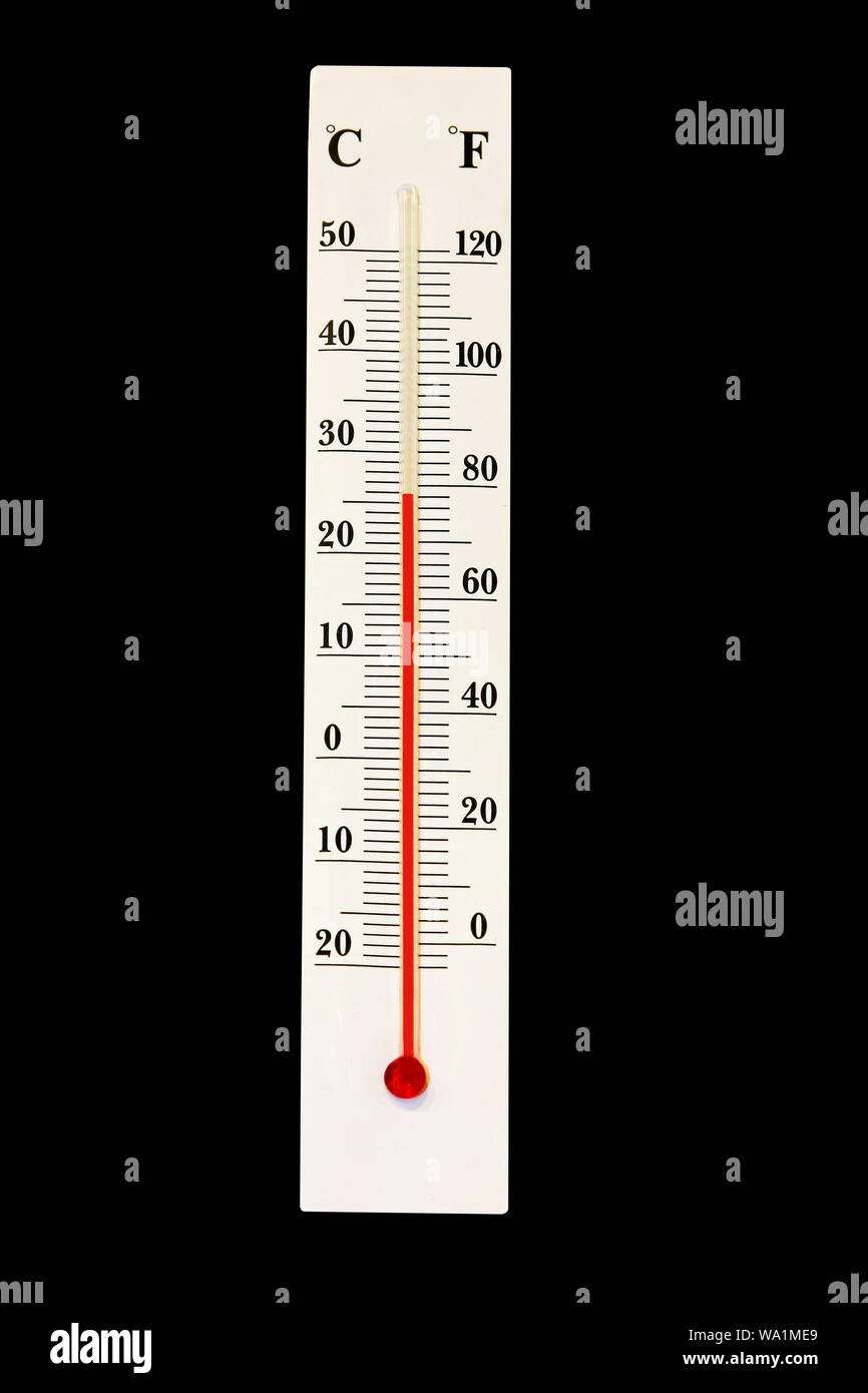 Thermometer with Fahrenheit isolated included clipping path Stock Photo ...