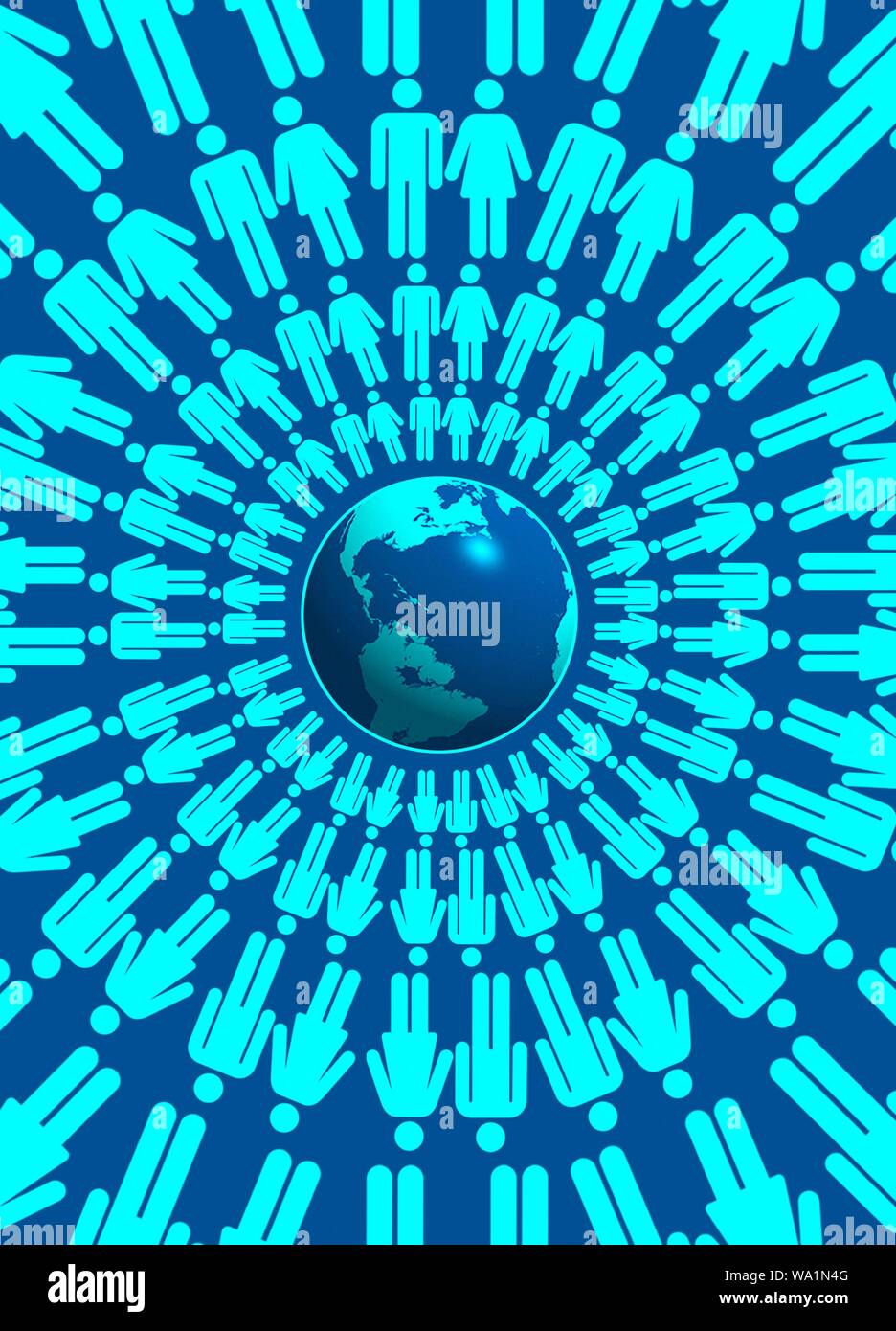 Population growth map hi-res stock photography and images - Alamy