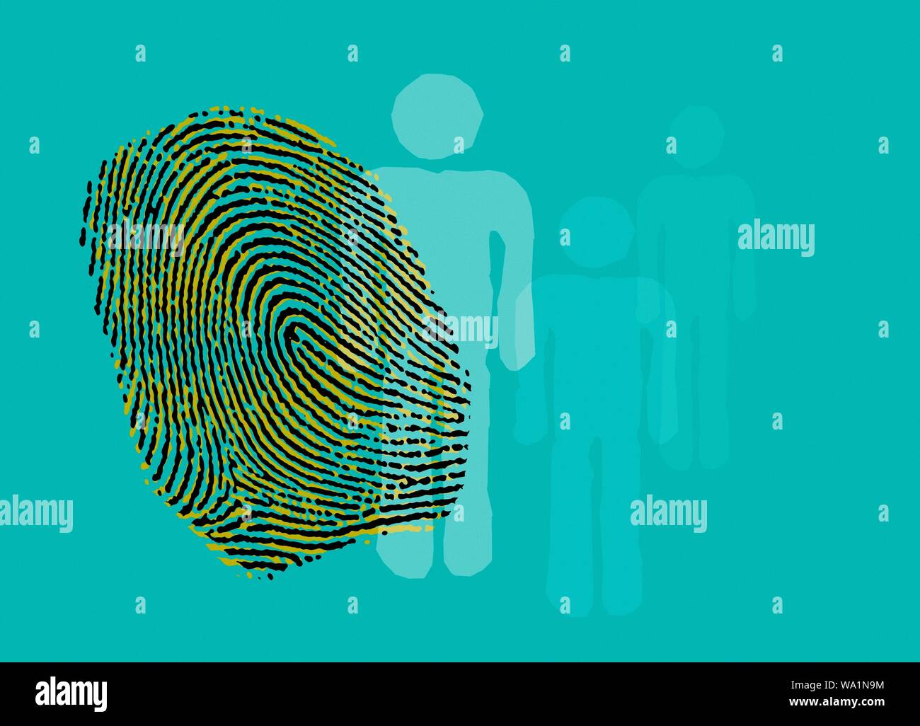 Human fingerprint, illustration Stock Photo - Alamy
