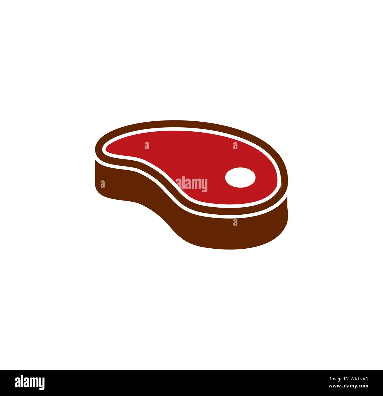 Steak related icons set on background for graphic and web design ...