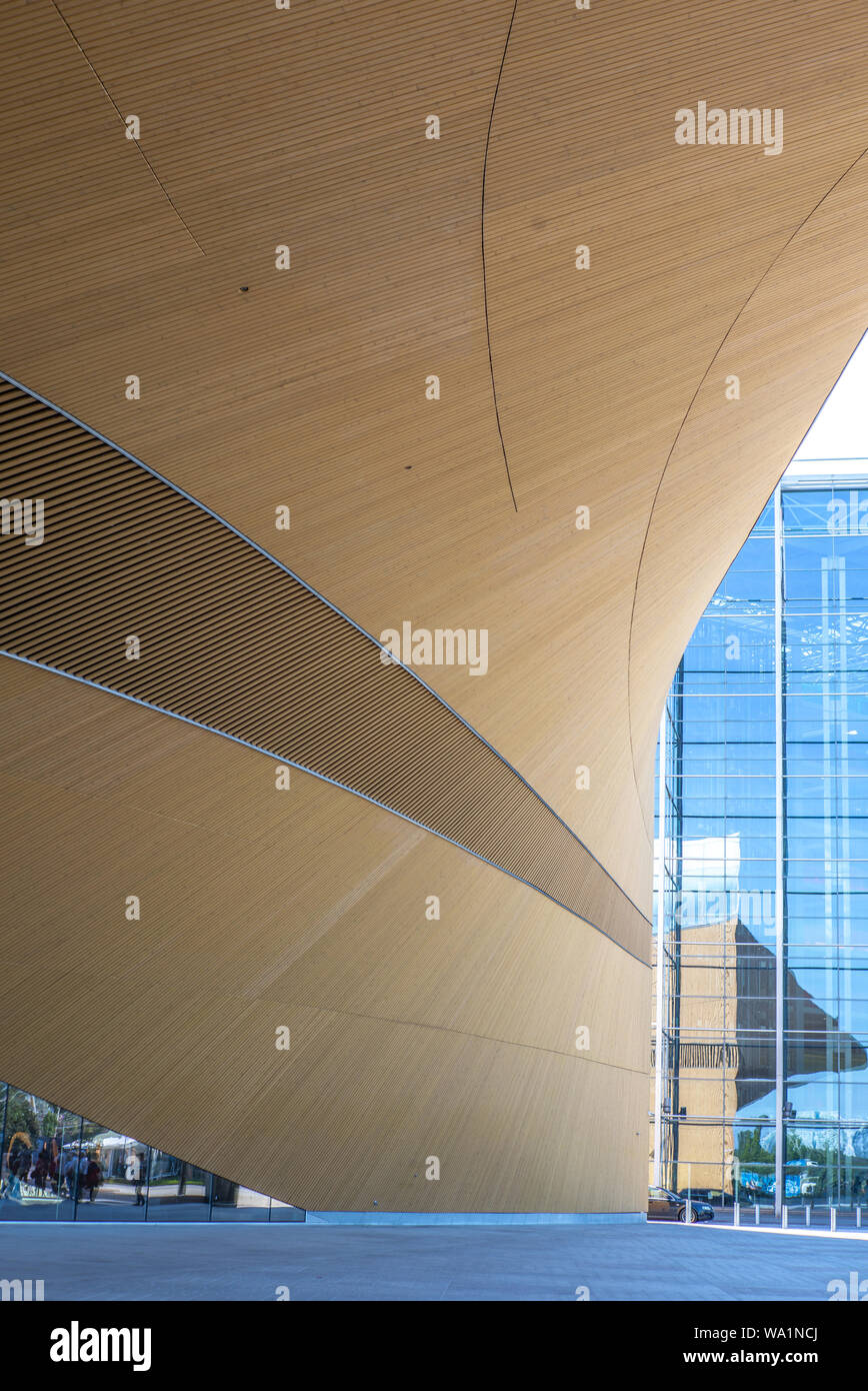 Architectural details of the Helsinki public library - 1 Stock Photo ...