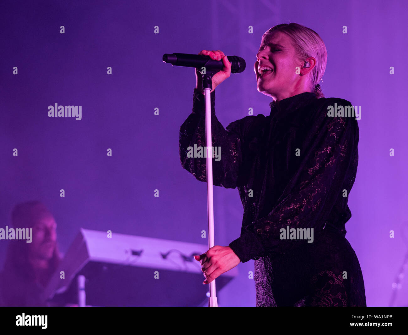 Alges, PORTUGAL: Robyn performing live on the 1st day of Festival NOS ...