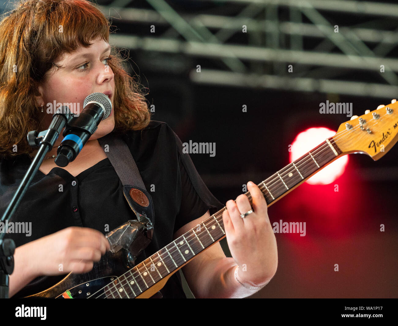Alges, PORTUGAL: Pip Blom performing live on the 2nd day of Festival ...