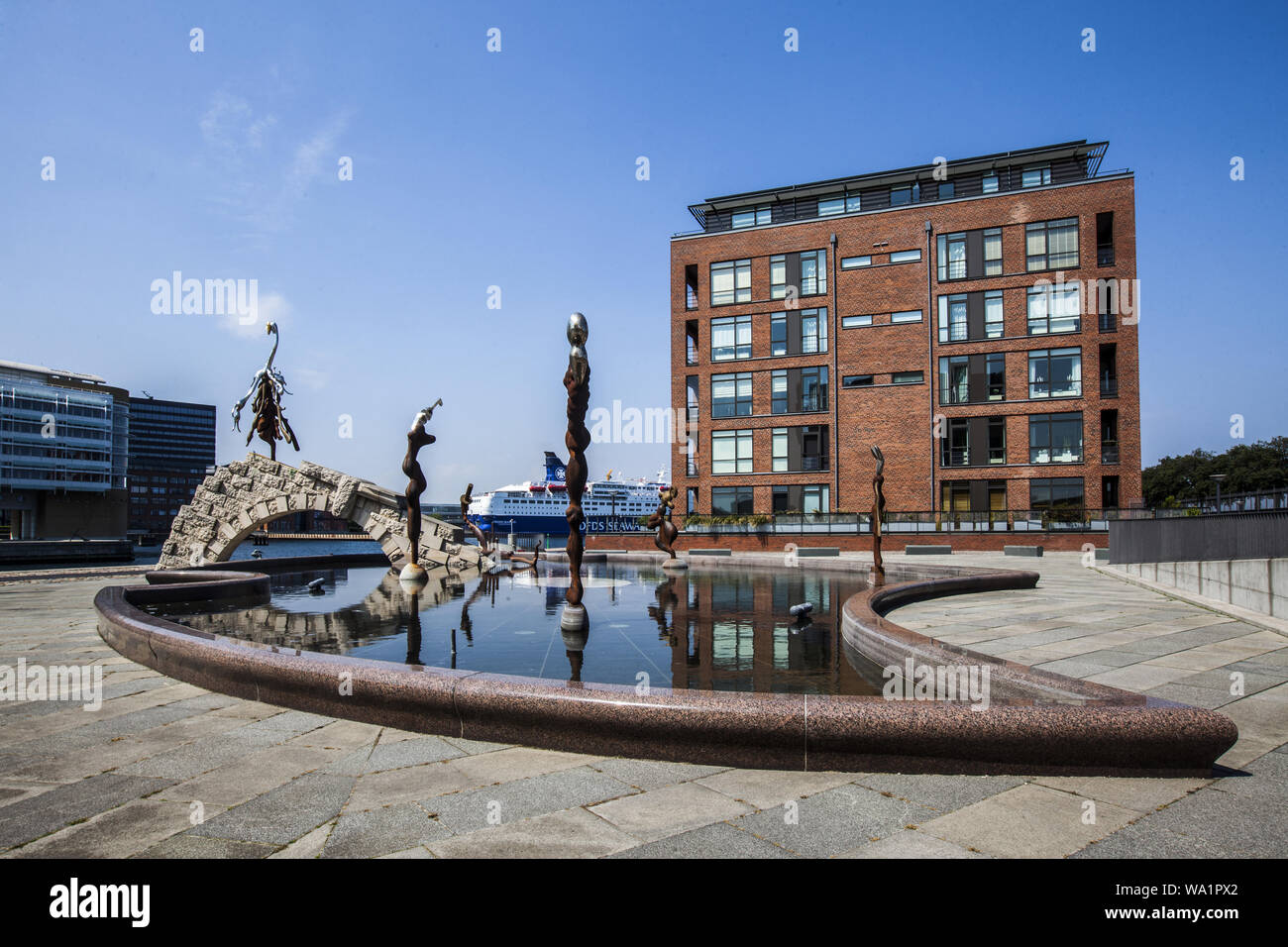 Copenhagen - abstract sculpture Stock Photo - Alamy