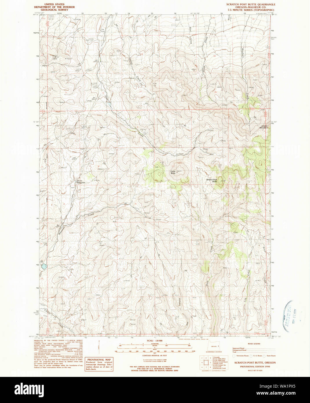 Post oregon map hi-res stock photography and images - Alamy