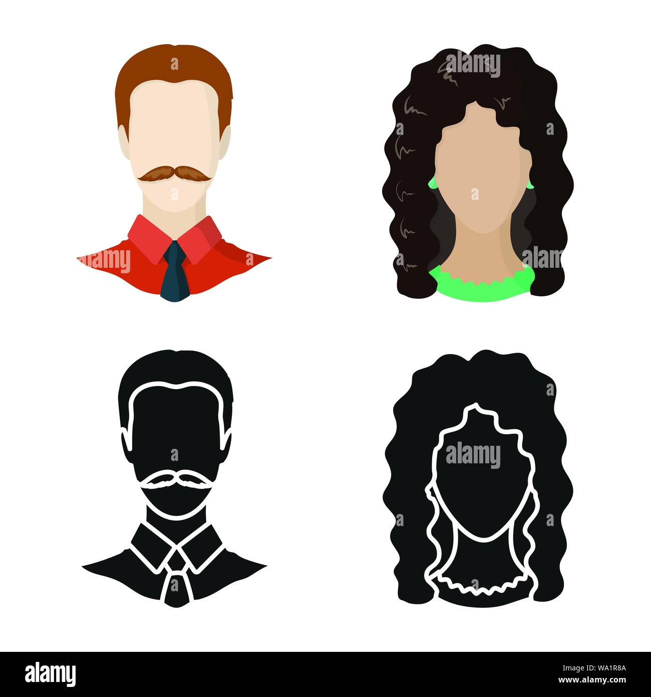 Vector design of professional and photo symbol. Collection of ...