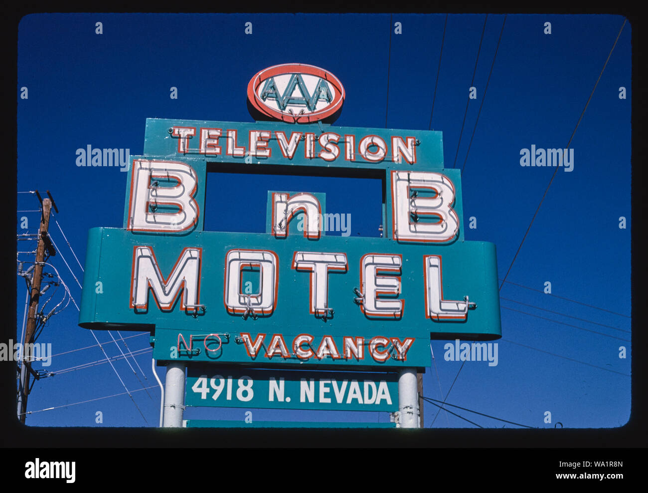 20th century motel sign hi-res stock photography and images - Alamy