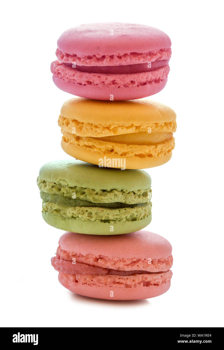 Fresh bright colored of Macarons, Sweet and colorful french macaroons ...
