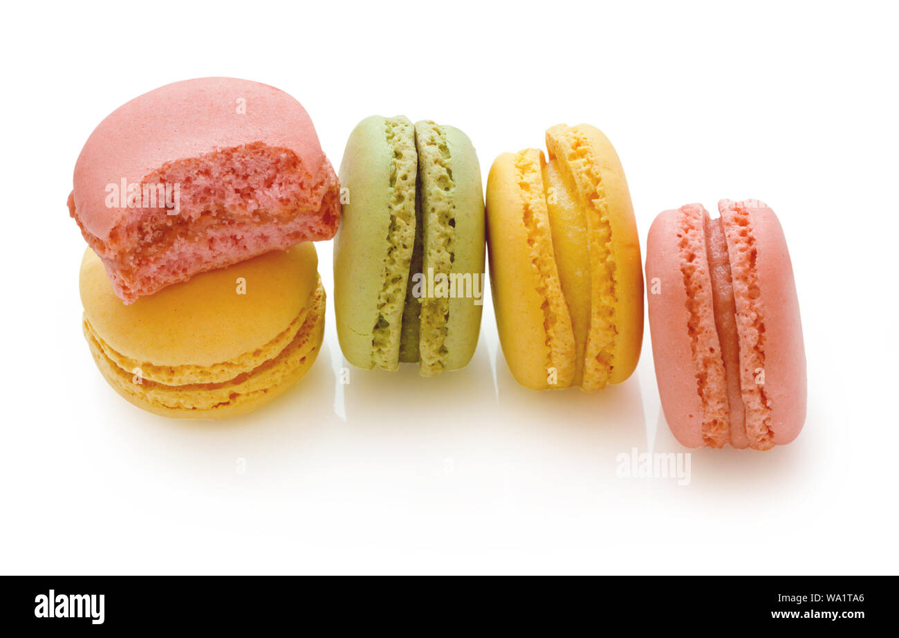 Fresh bright colored of Macarons, Sweet and colorful french macaroons ...