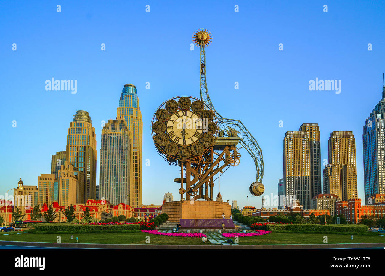 Tianjin century clock Stock Photo - Alamy