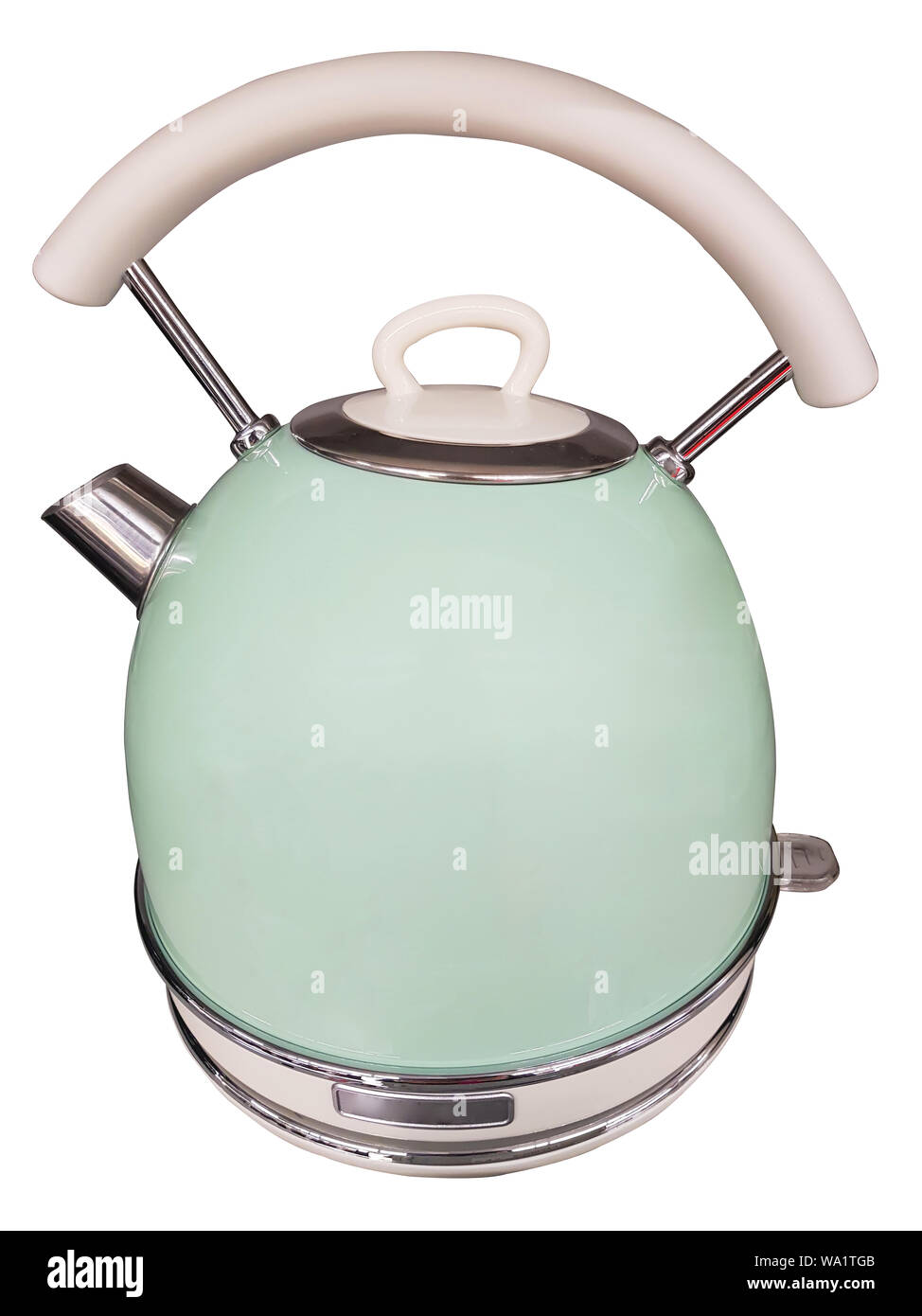 Ceramic white electric kettle Cut Out Stock Images & Pictures - Alamy