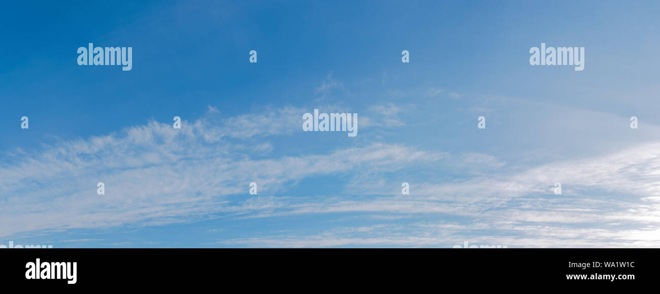 gorgeous autumn blue sky with clouds. beautiful nature background in ...