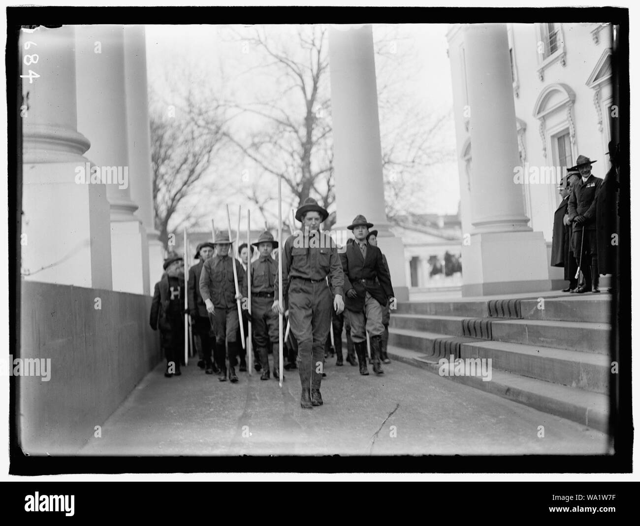 BOY SCOUTS. VISIT OF SIR ROBERT BADEN-POWELL TO D.C. REVIEWING PARADE ...