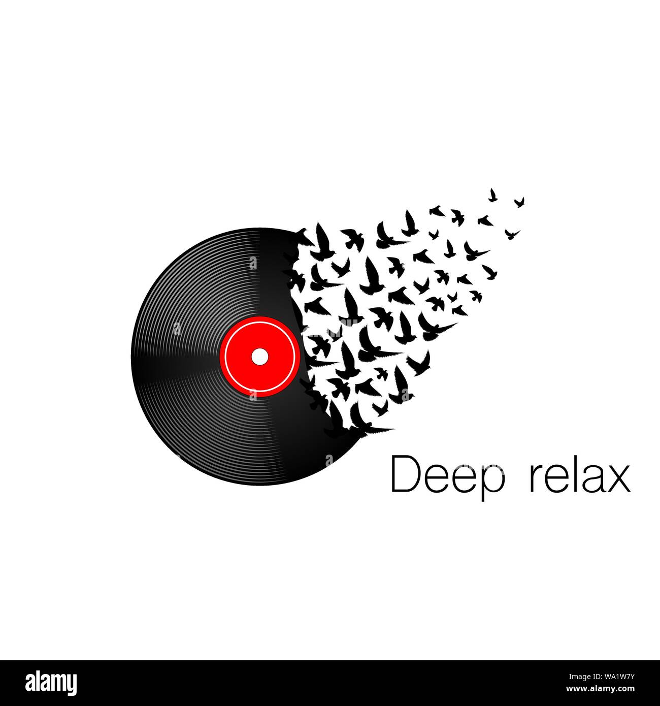 Vinyl Record Drawing High Resolution Stock Photography and Images - Alamy