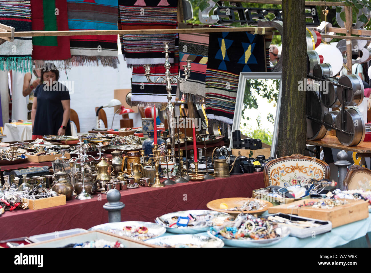 Arkonaplatz flea market, Berlin, Germany Stock Photo - Alamy