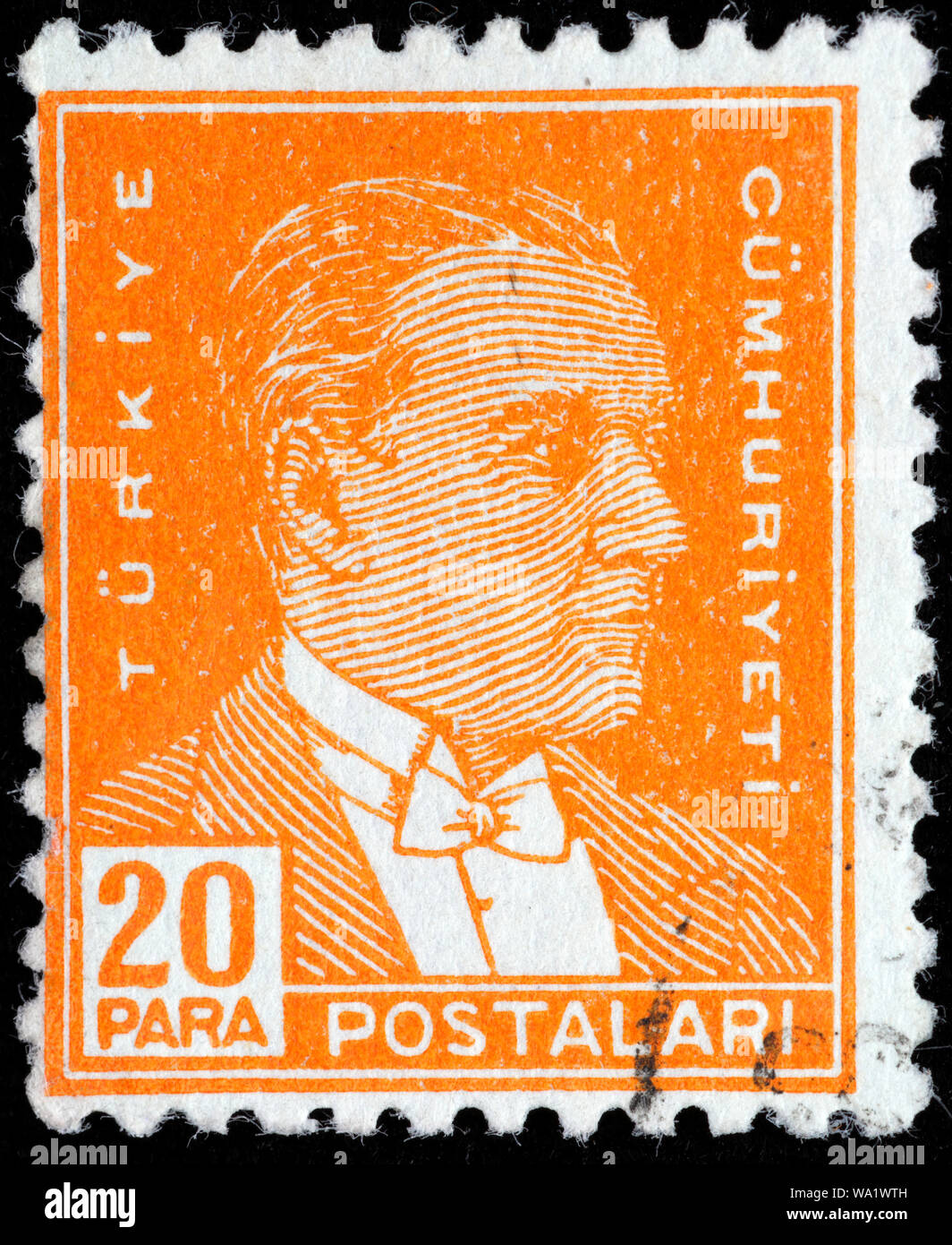 Mustafa Kemal Ataturk (1881-1938), first President of Turkey, postage ...