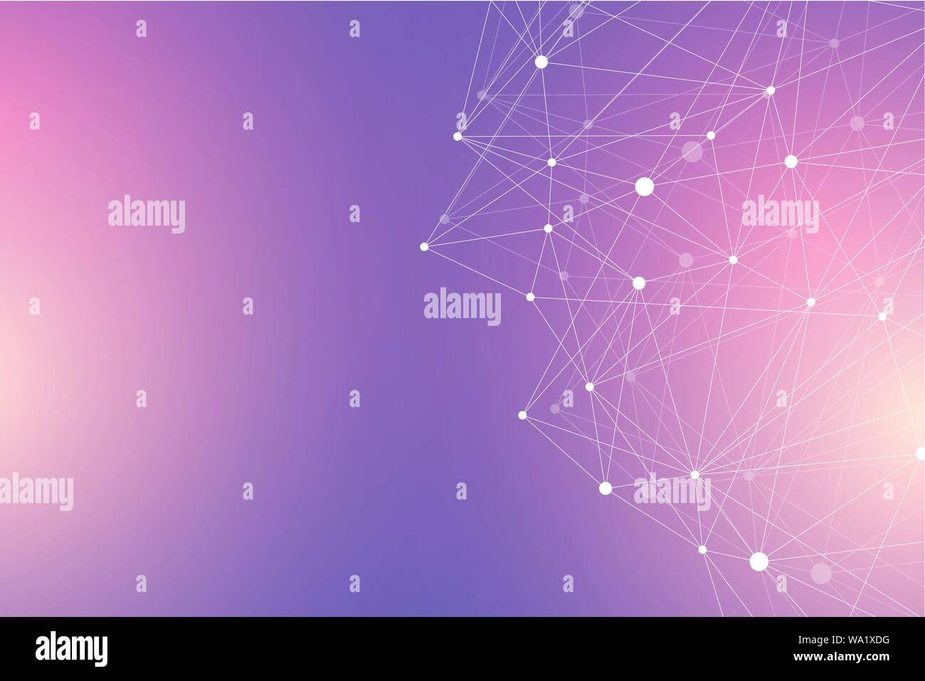 Big data visualization. Geometric abstract background visual ...