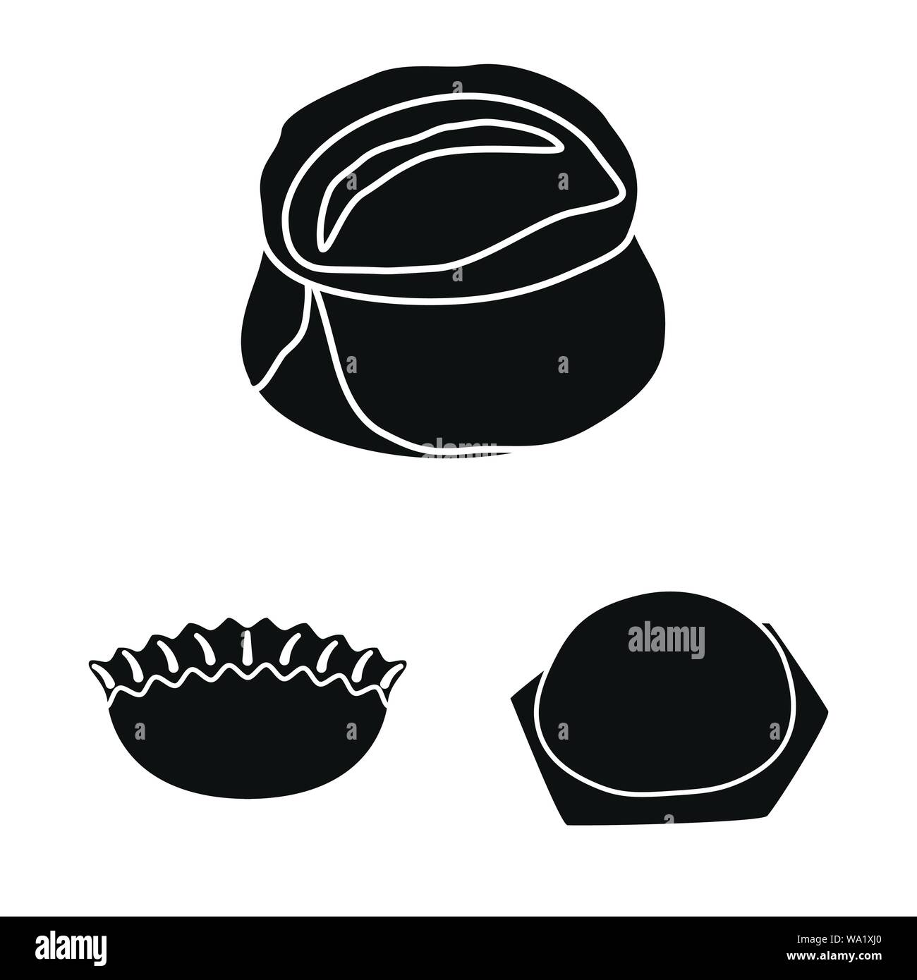 Vector illustration of cuisine and appetizer symbol. Collection of ...