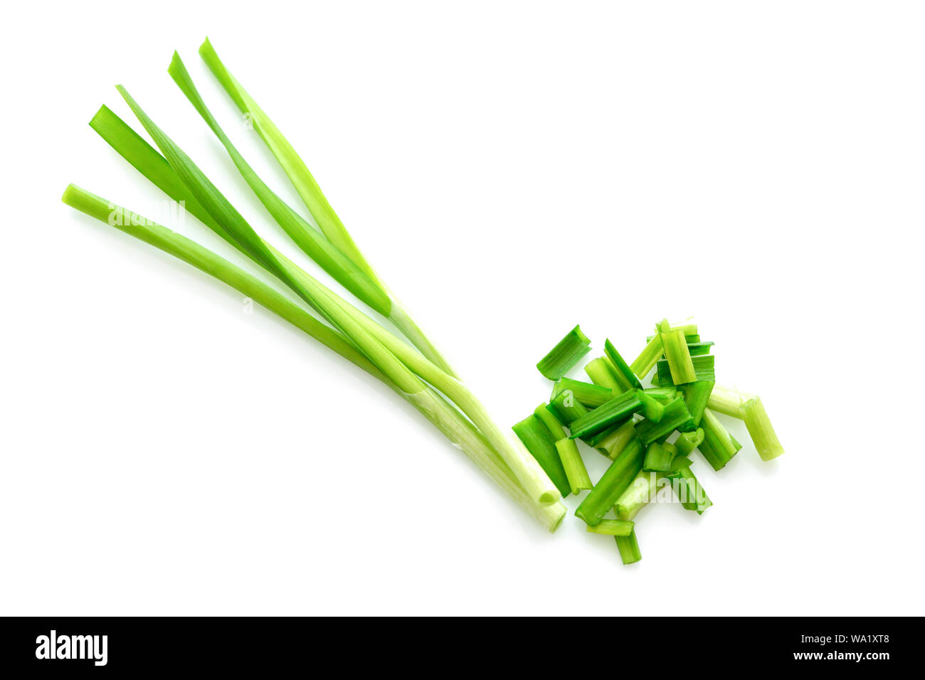 Fresh healthy organic green vegetable garlic chives, chinese chive ...