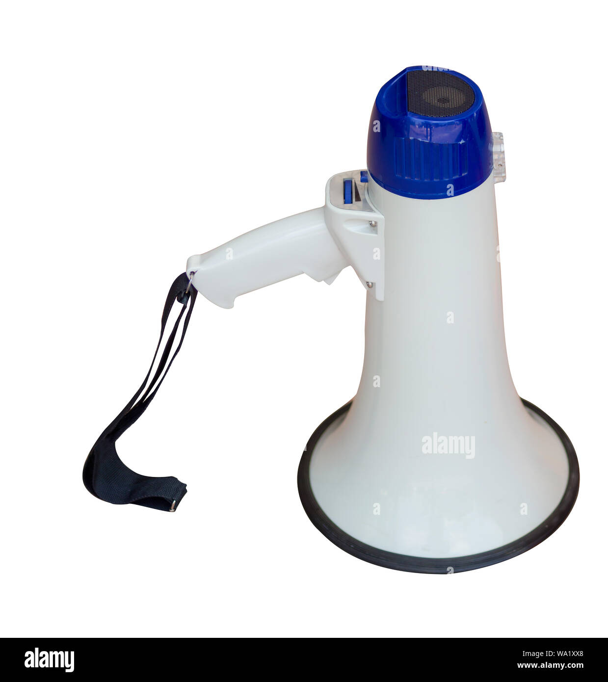 microphone or megaphone isolated on white background with clipping path ...