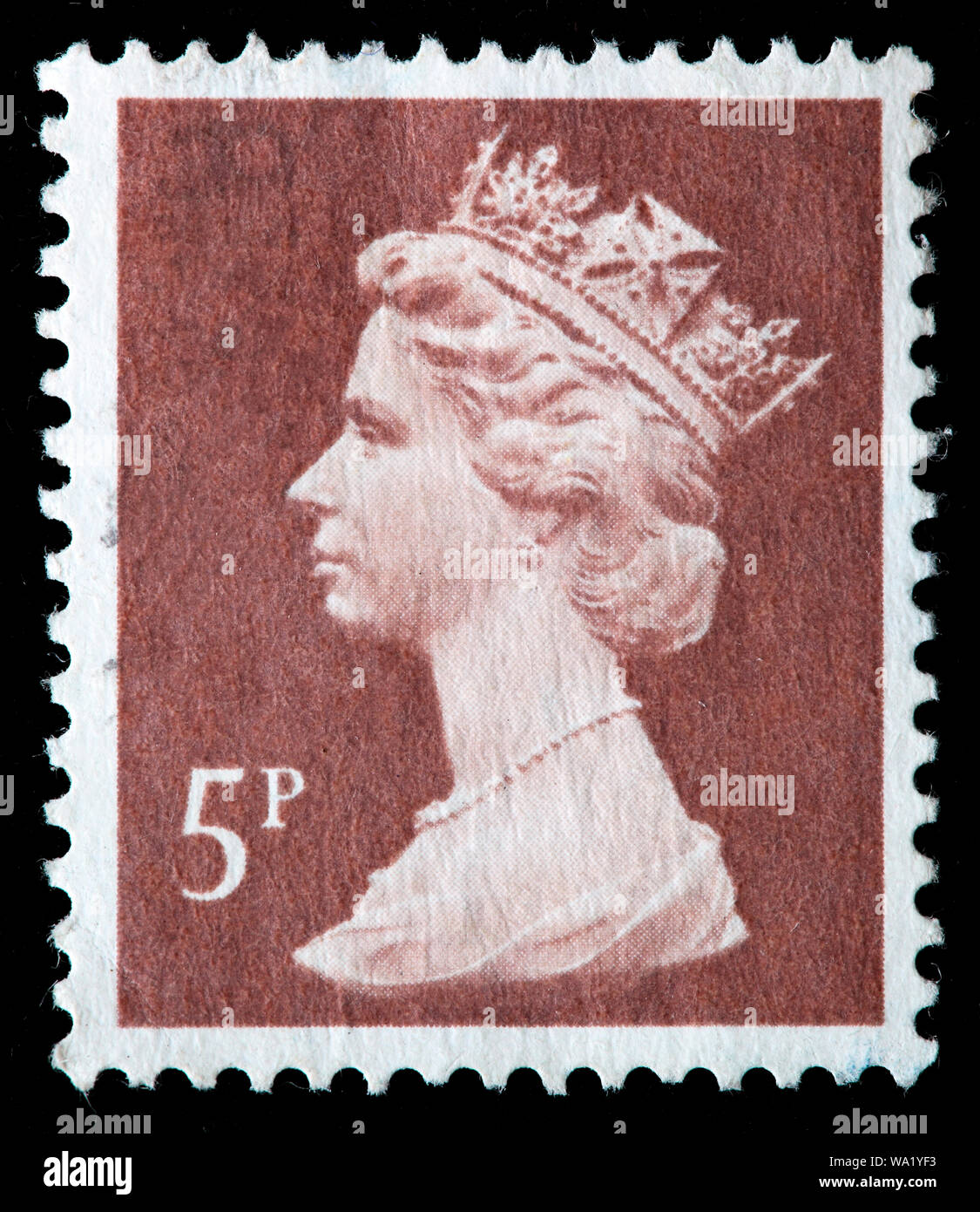 Queen Elizabeth II, Machin series, postage stamp, UK, 1988 Stock Photo ...