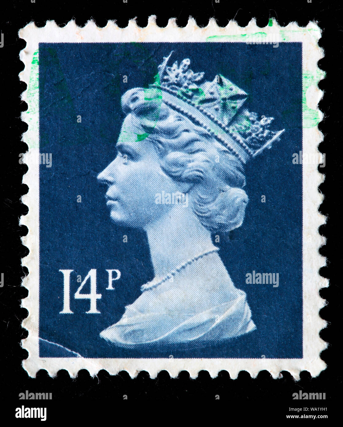 Queen Elizabeth II, Machin series, postage stamp, UK, 1988 Stock Photo ...