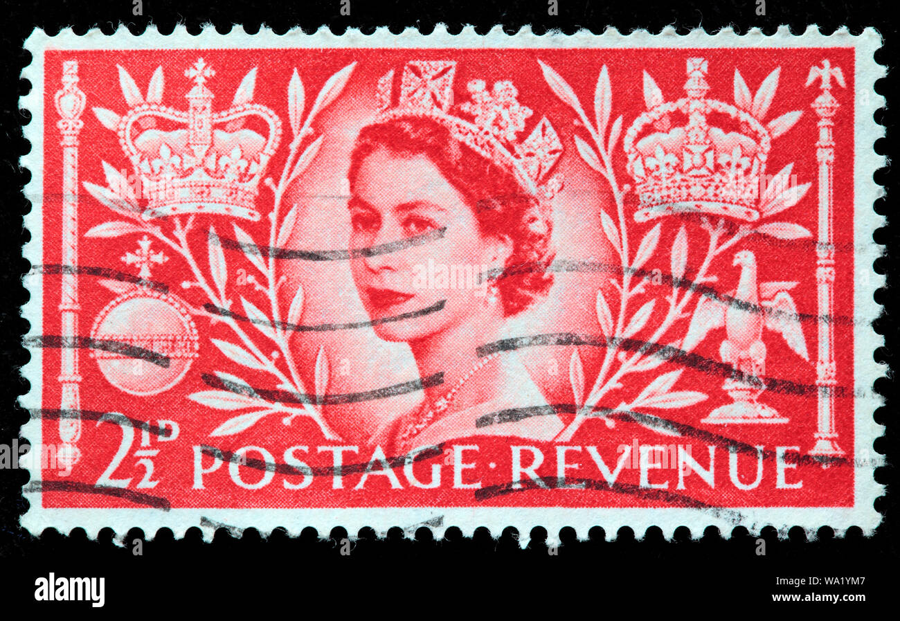Queen elizabeth coronation stamp hi-res stock photography and images ...