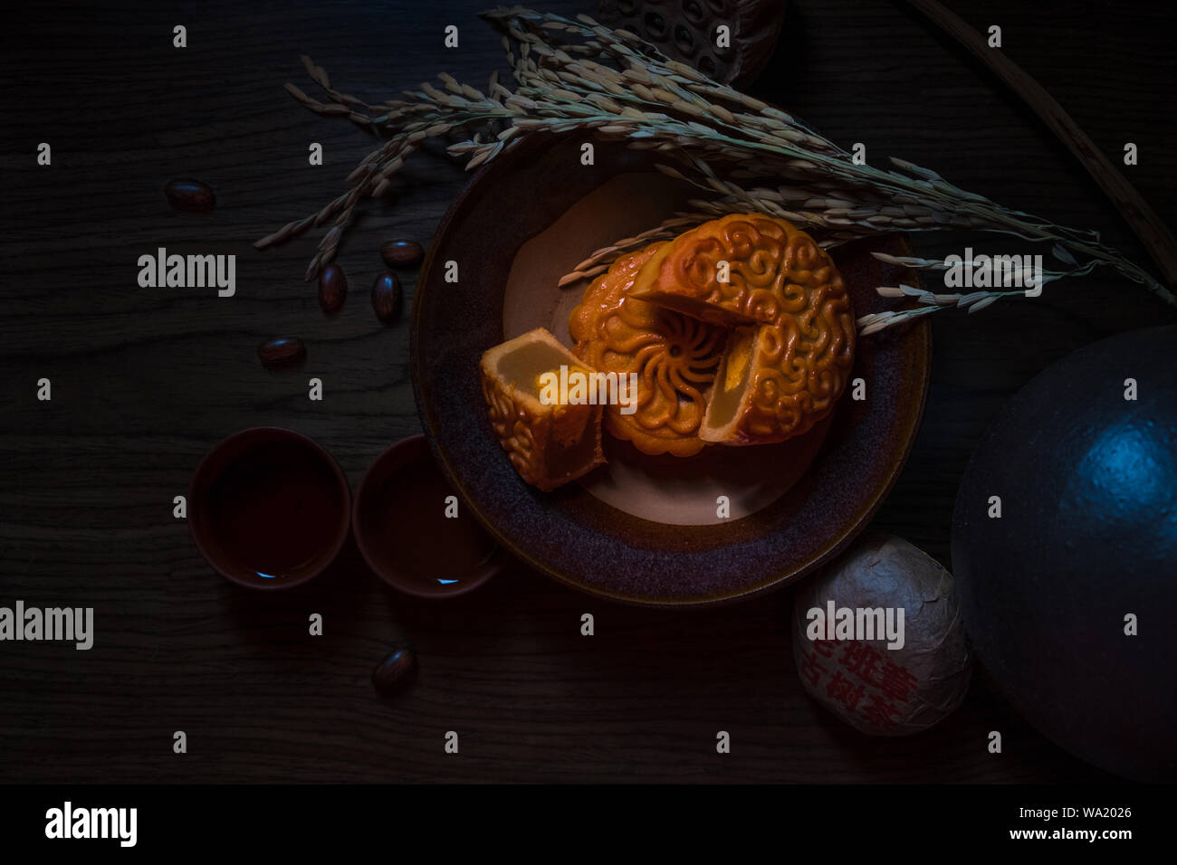 The moon cake Stock Photo - Alamy