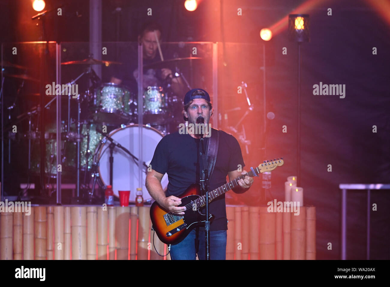 AUG 15, 2019 : Billy Currington performs during a summer concert held ...