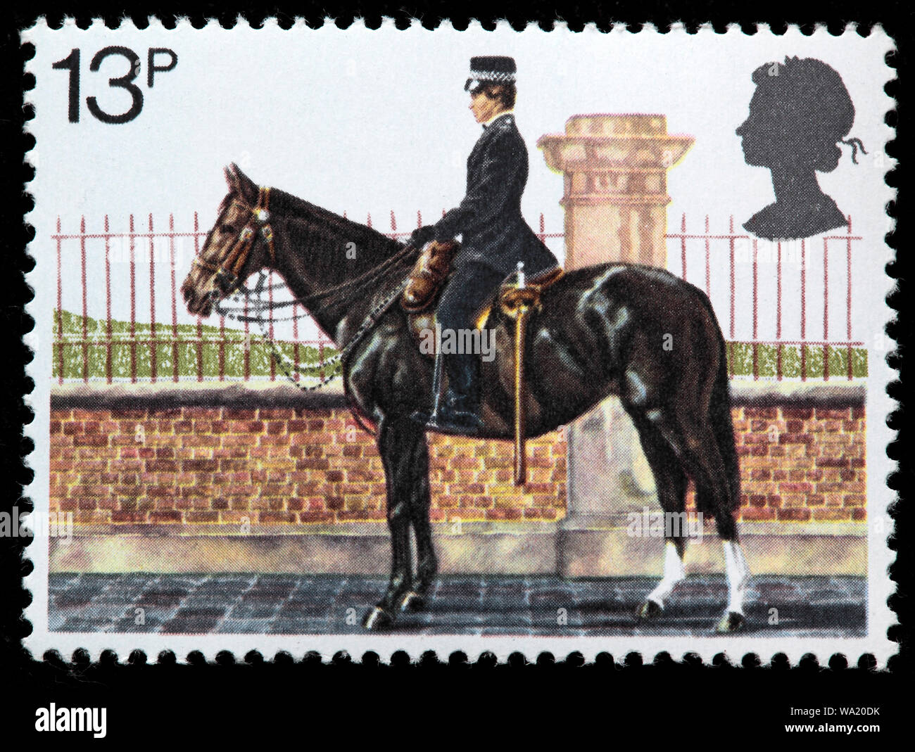 Mounted Policeman, 150th Anniversary of Metropolitan Police, postage ...