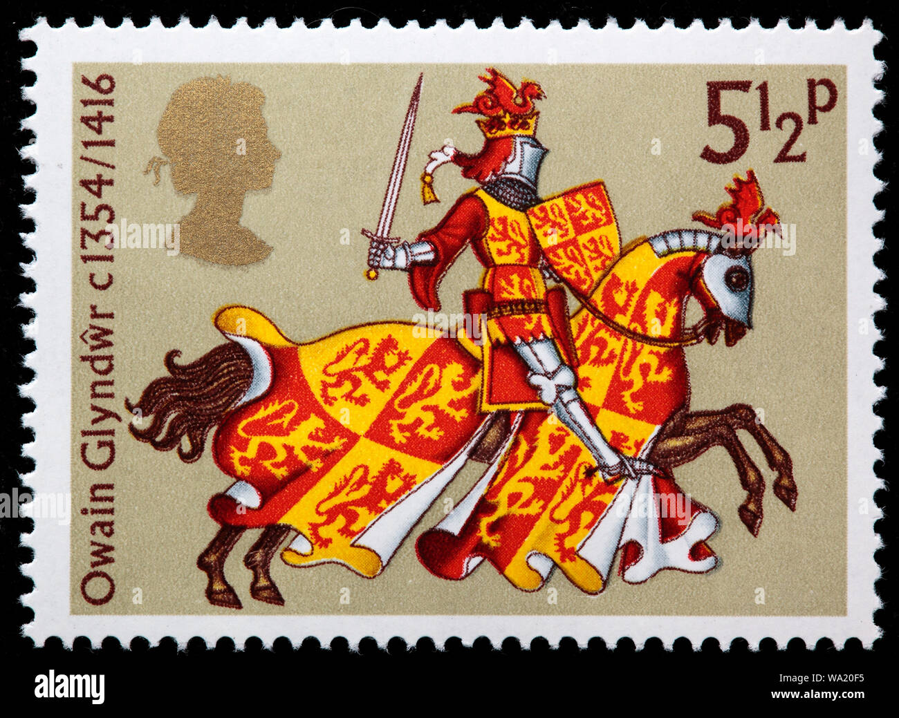 Owain glyndwr stamp hi-res stock photography and images - Alamy