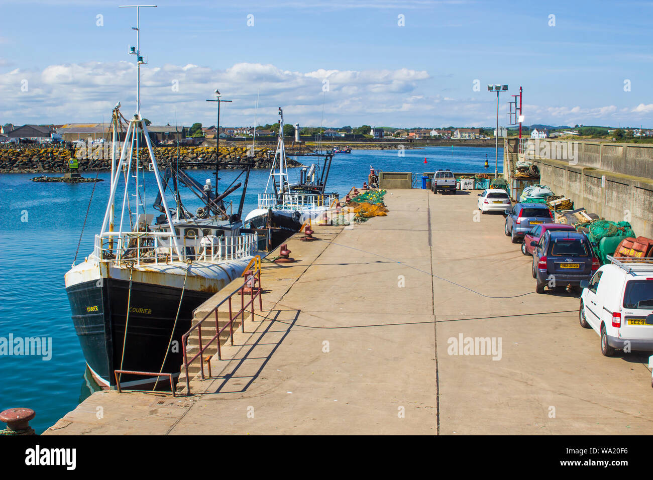 8 August 2019 Trawlers at the Quayside for the weekend in Ardglass ...