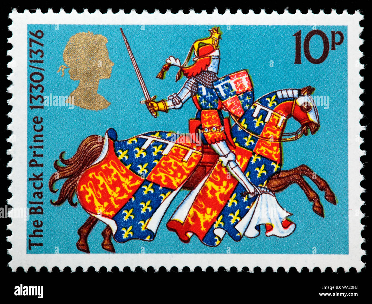 Black Prince (1330-1376), the eldest son of King Edward III of England ...