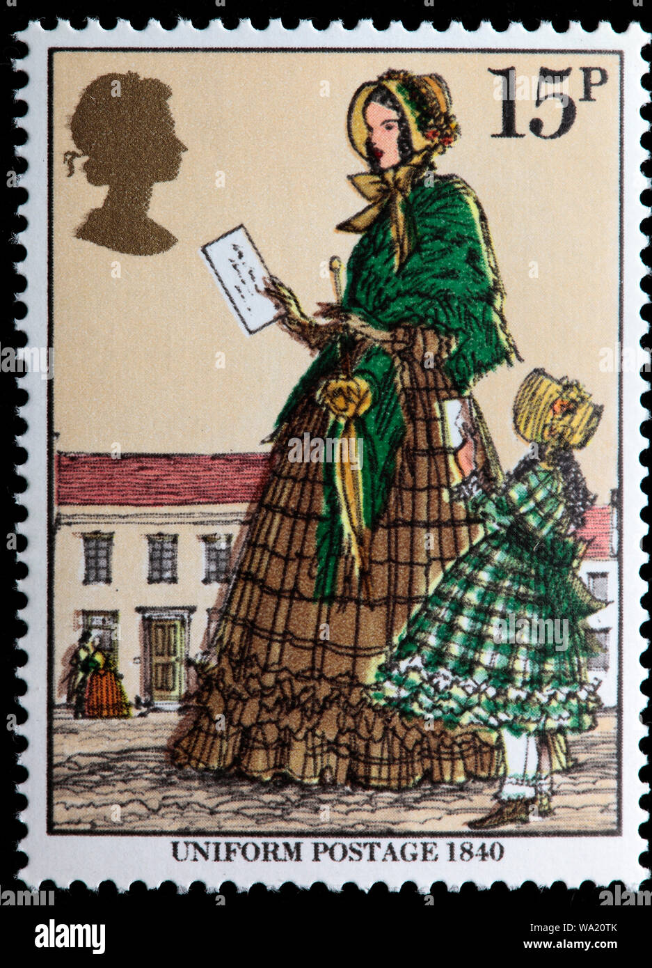 Uniform postage 1840, postage stamp, UK, 1979 Stock Photo - Alamy