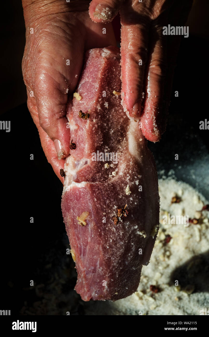 Pickled meat processing hi-res stock photography and images - Alamy