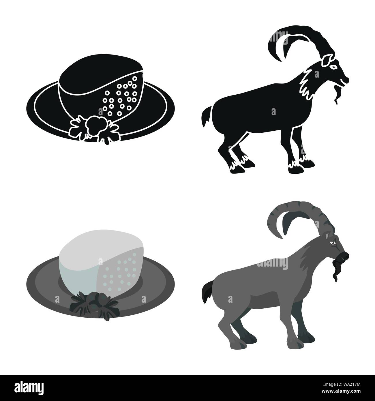 Vector design of culture and sightseeing sign. Set of culture and ...