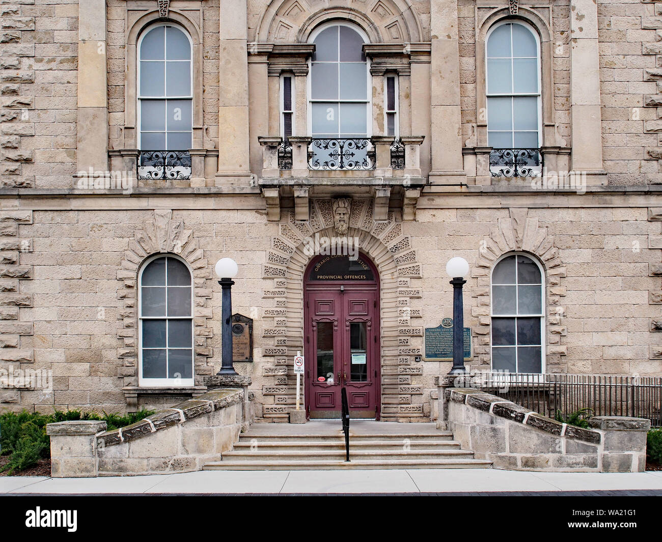 GUELPH, ONTARIO, CANADA - JULY 2013: This small city has preserved its ...