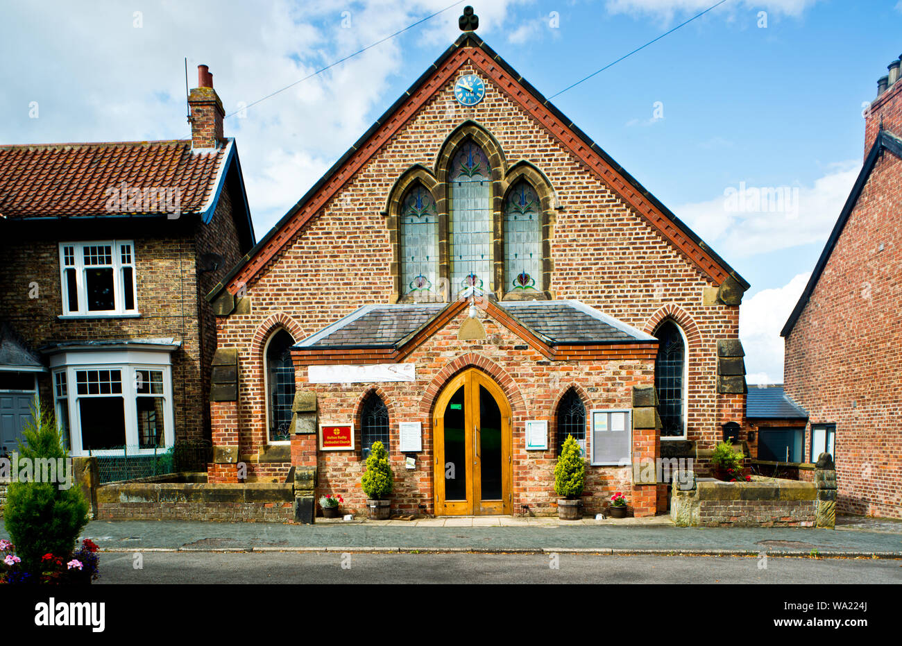 Methodist Church, Hutton Rudby, North Yorkshire, England Stock Photo ...