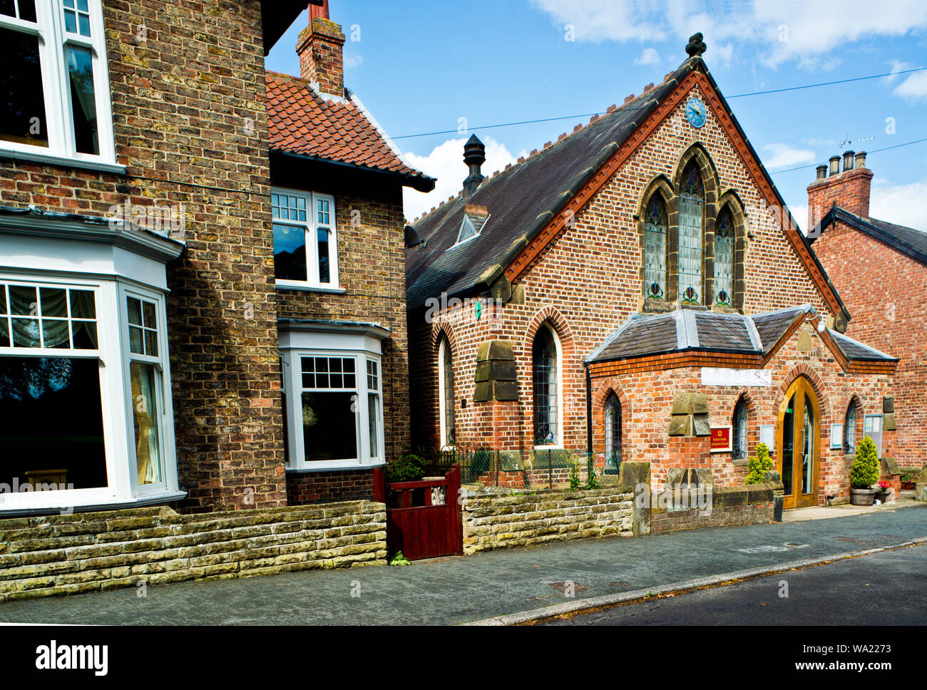 Methodis church and Period architecture, Hutton Rudby, North Yorkshire ...