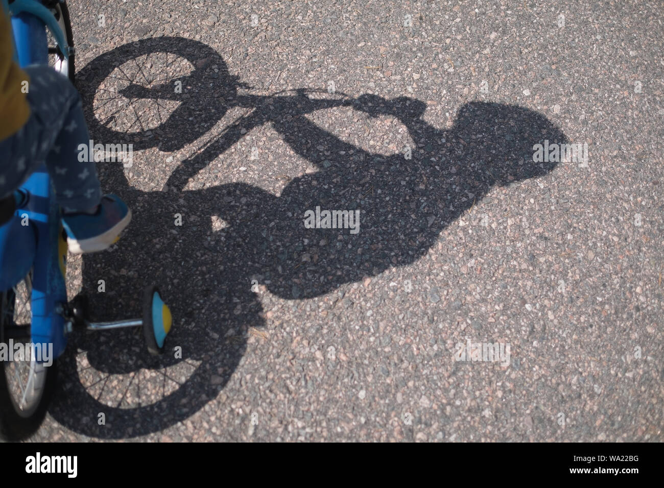 Kid Bike Shadow High Resolution Stock Photography and Images - Alamy