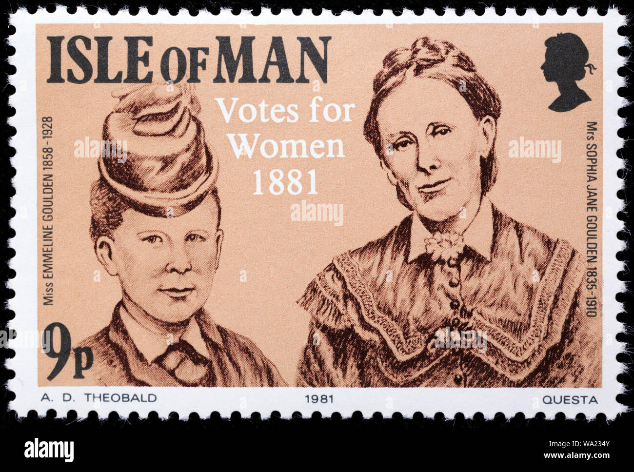 Votes for women, 1881, Emmeline Goulden (1858-1928), Sophia Jane ...
