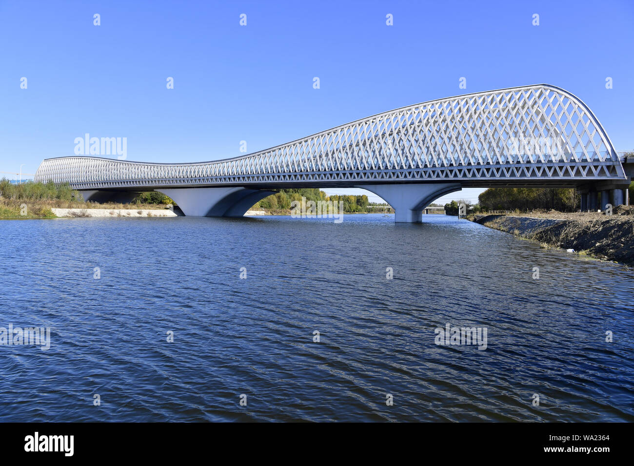 Beijing science city bridge in the future Stock Photo - Alamy