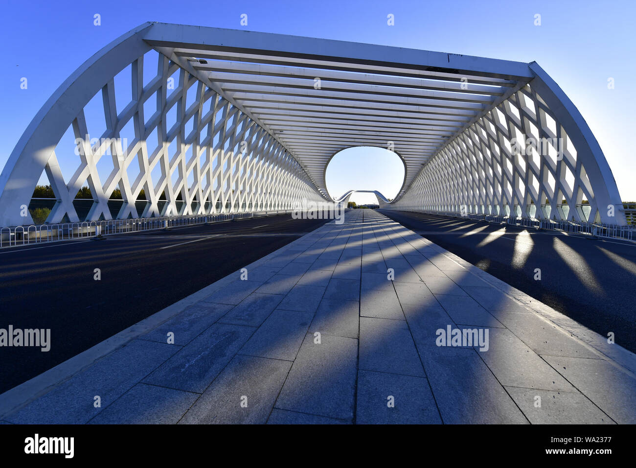 Beijing science city bridge in the future Stock Photo - Alamy