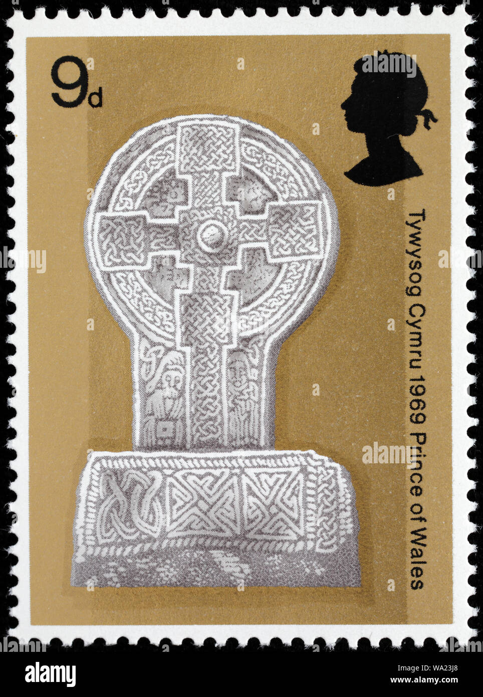 Celtic Cross, Margam Abbey, Investiture of HRH The Prince of Wales ...