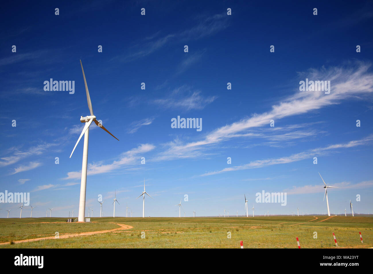 Wind power generation Stock Photo - Alamy